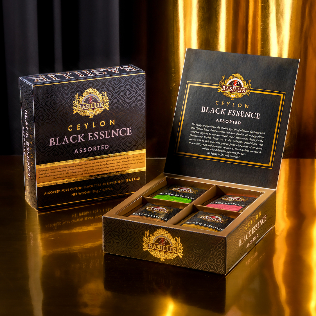 Basilur Tea Ceylon Black Essence Assorted Gift Box (40 Sachets ...