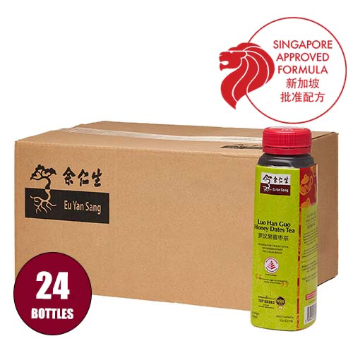 Eu Yan Sang Luo Han Guo Dates Tea 24 bottles x 300ml (Carton) | Shopee ...