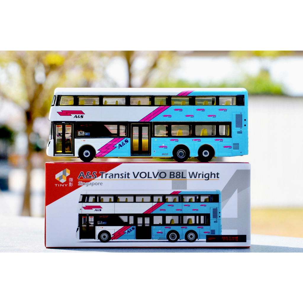 SG Seller: TINY SG14 A & S Transit Volvo B8L Wright 1:110 Scale Hot ...
