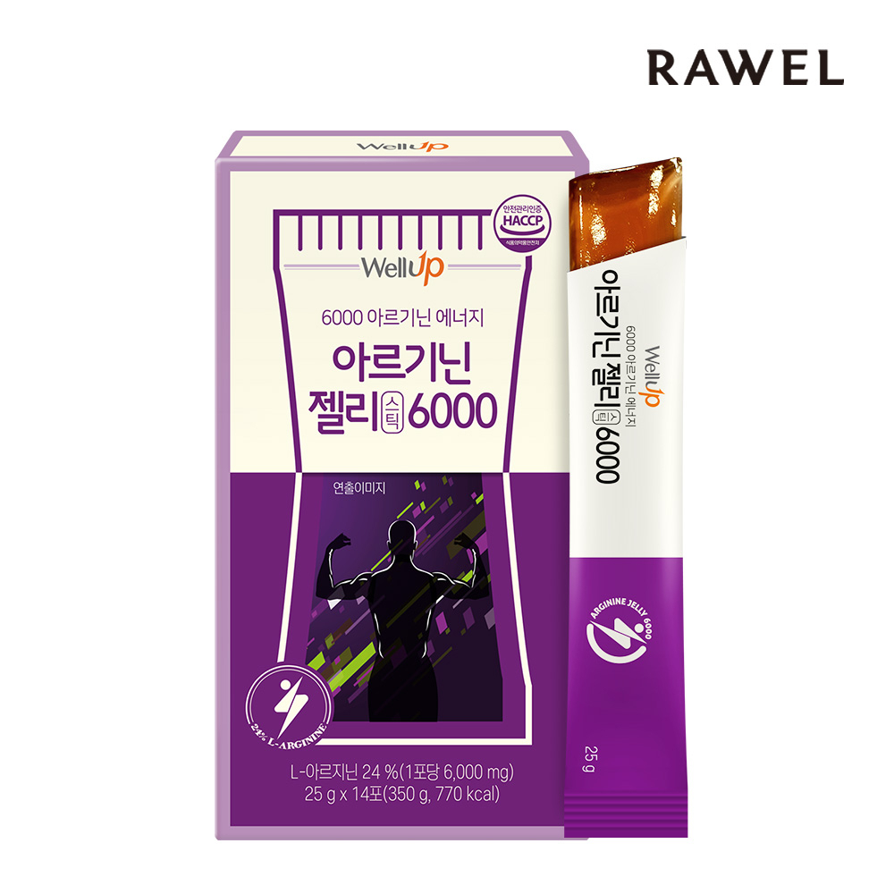 Rawel Well Up Energy Booster Arginine Jelly Sticks 25g x 14 stick(350g ...