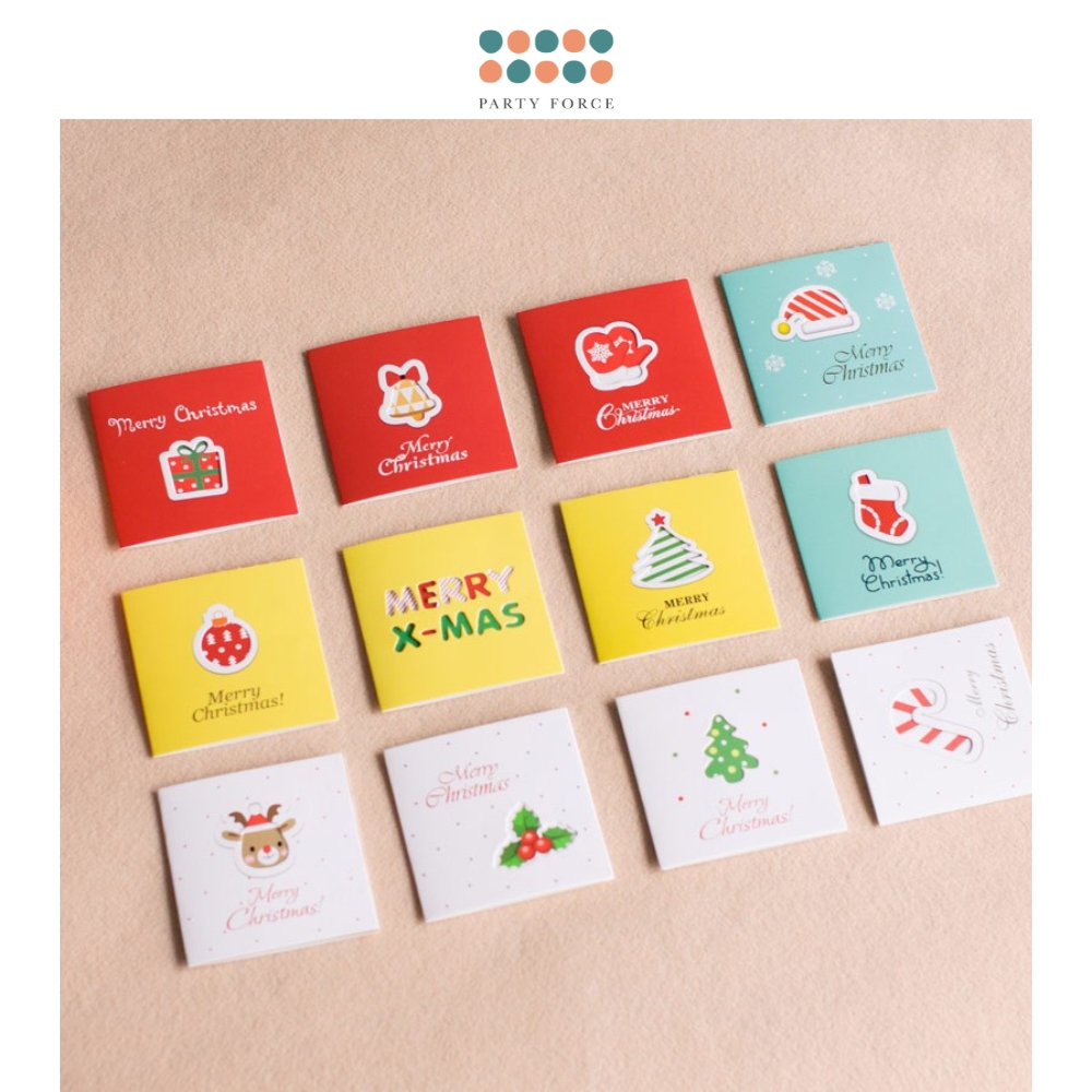 [SG Seller] - 12pcs/set Mini Christmas gift Card with Envelope | Shopee ...