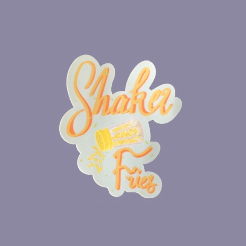 shaker fries sticker / cute food aesthetic fun colours | Shopee Singapore