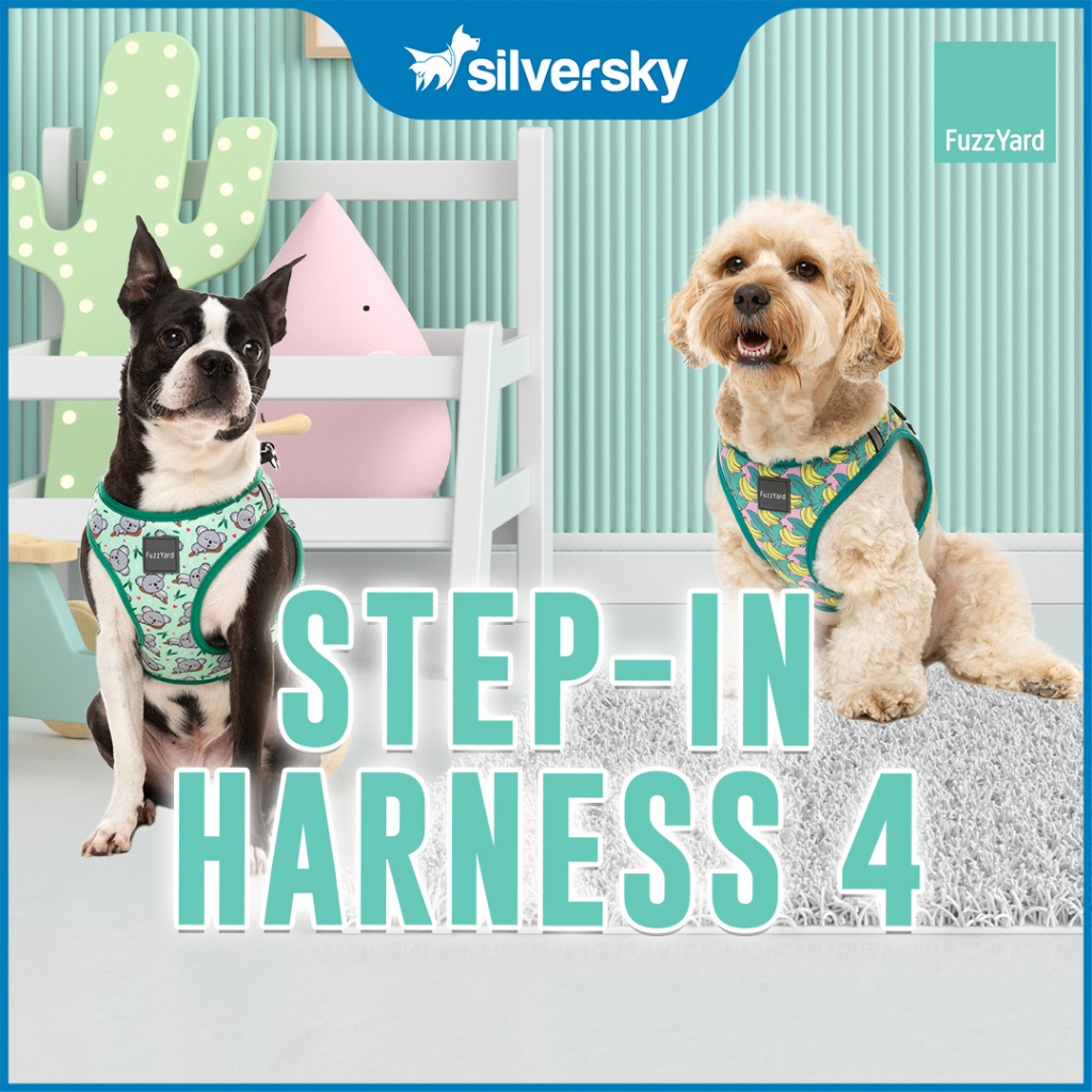 FuzzYard Step-In Dog Harness Collection #4 | Easy Wear - step in, clip ...