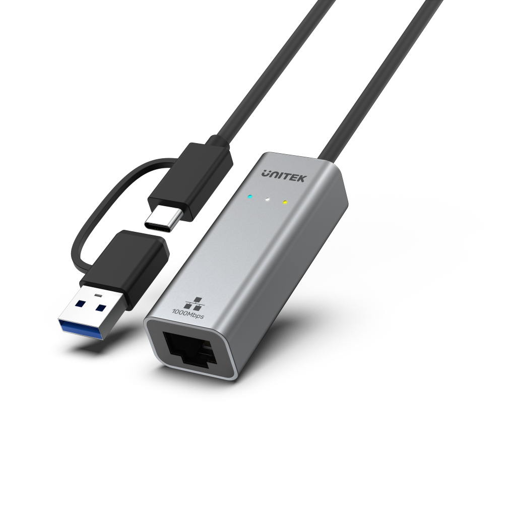 Unitek USB-C / A to Gigabit Ethernet Adapter Y-3465A | Shopee Singapore