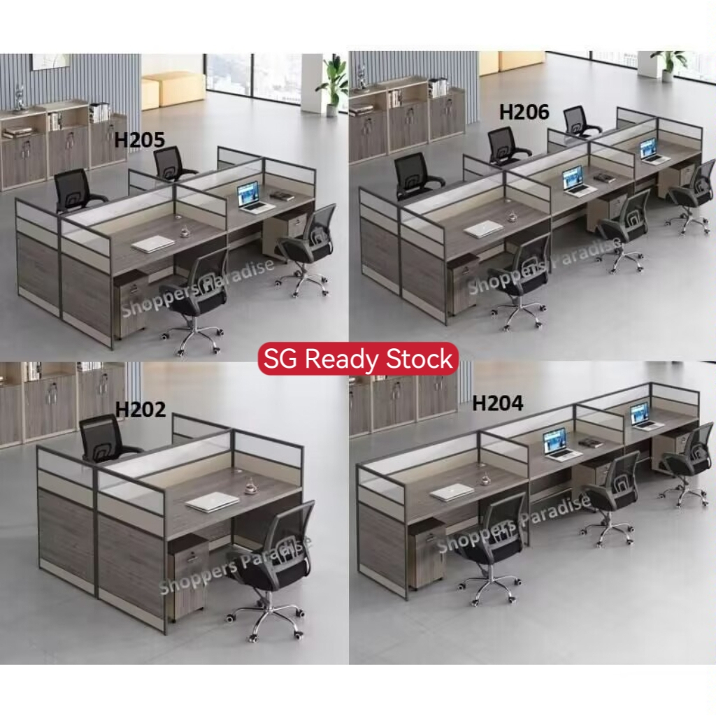 H204 Executive Workstation,with high partition,with/without pedestal ...