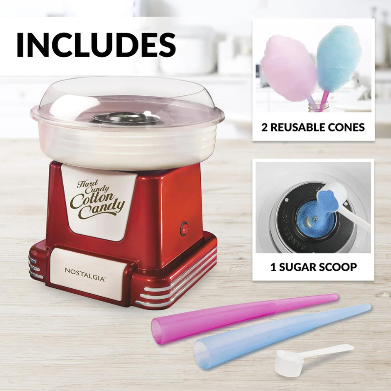 Maker Parts Mua Nostalgia Cotton Candy Machine - Retro Cotton Candy ...