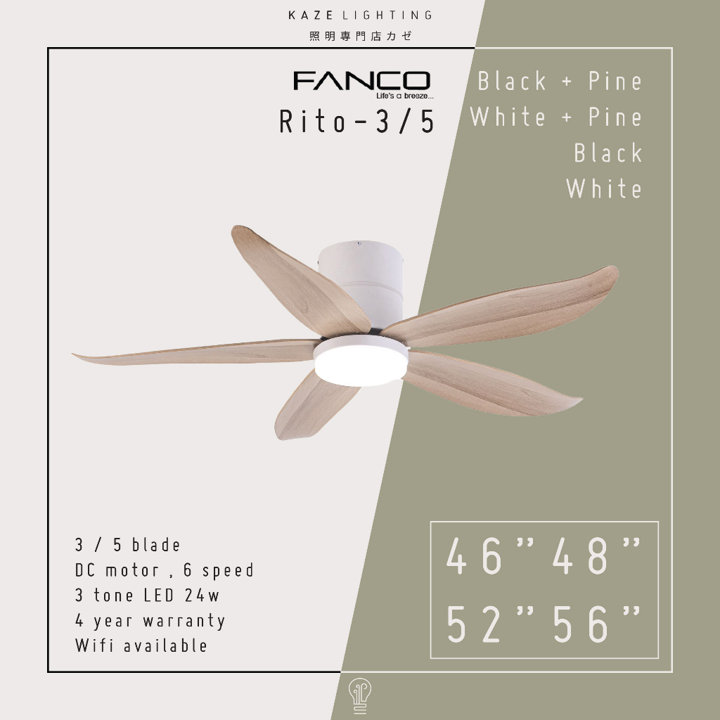 [INSTALLATION] - FANCO RITO - 3 / RITO - 5 46, 48, 52 & 54Inch DC Motor ...