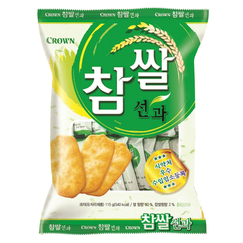 Crown rice cake, 115g, 253g, rice snack, rice snack, glutinous rice ...