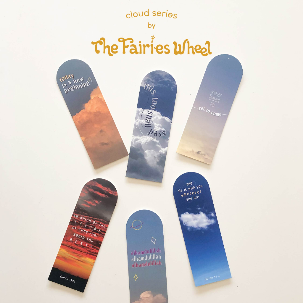 *NEW* *SG seller* Cloud series - Bookmarks, Motivational bookmarks ...
