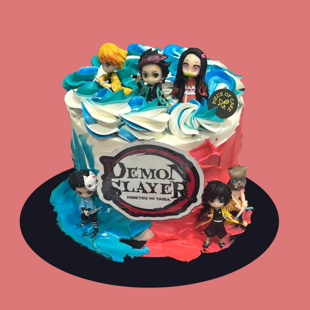 Halal-Certified Demon Slayer Cake (Ideal for Demon Slayer Fans ...