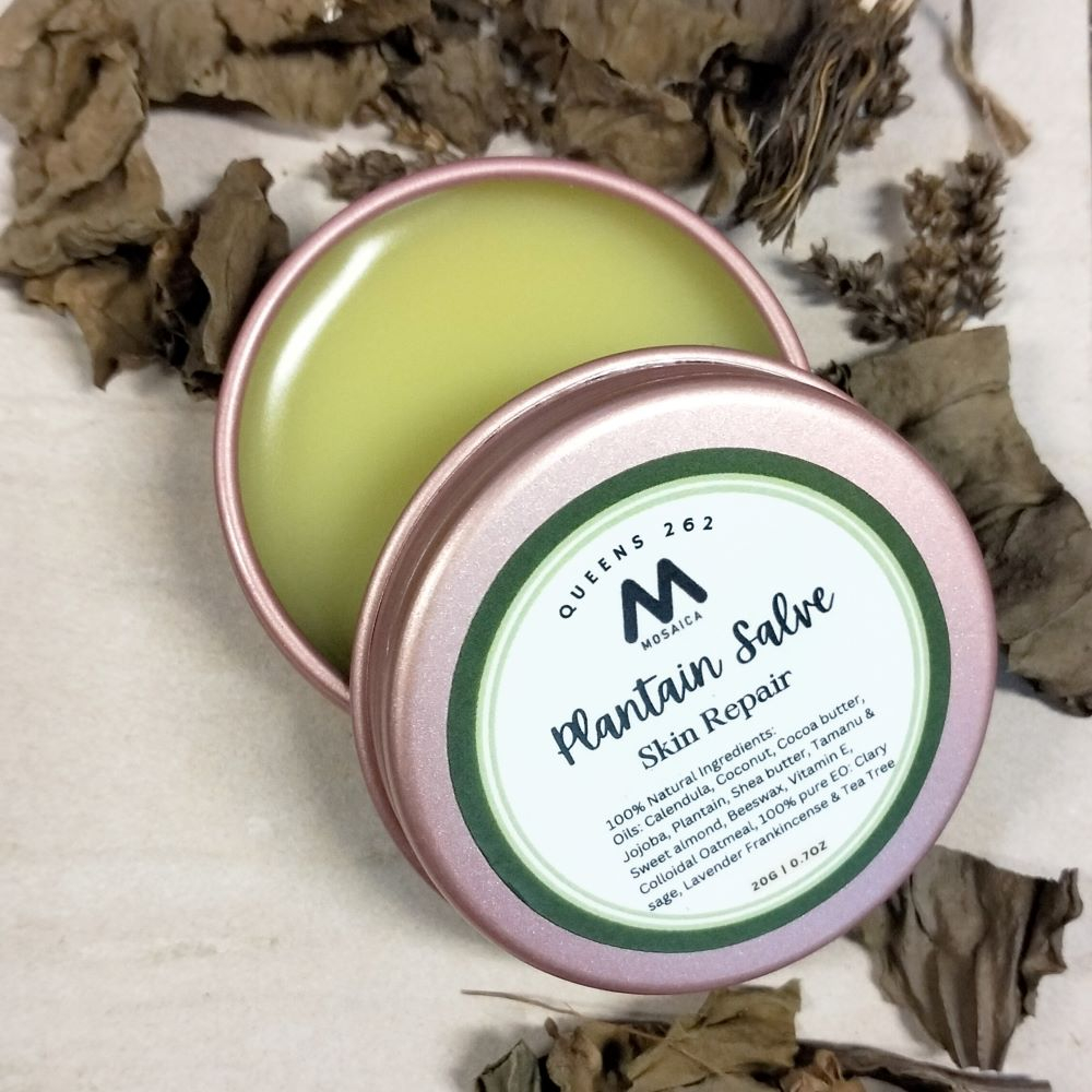 Plantain Salve - Skin Repair Balm (healing, treat cracked and irritated ...