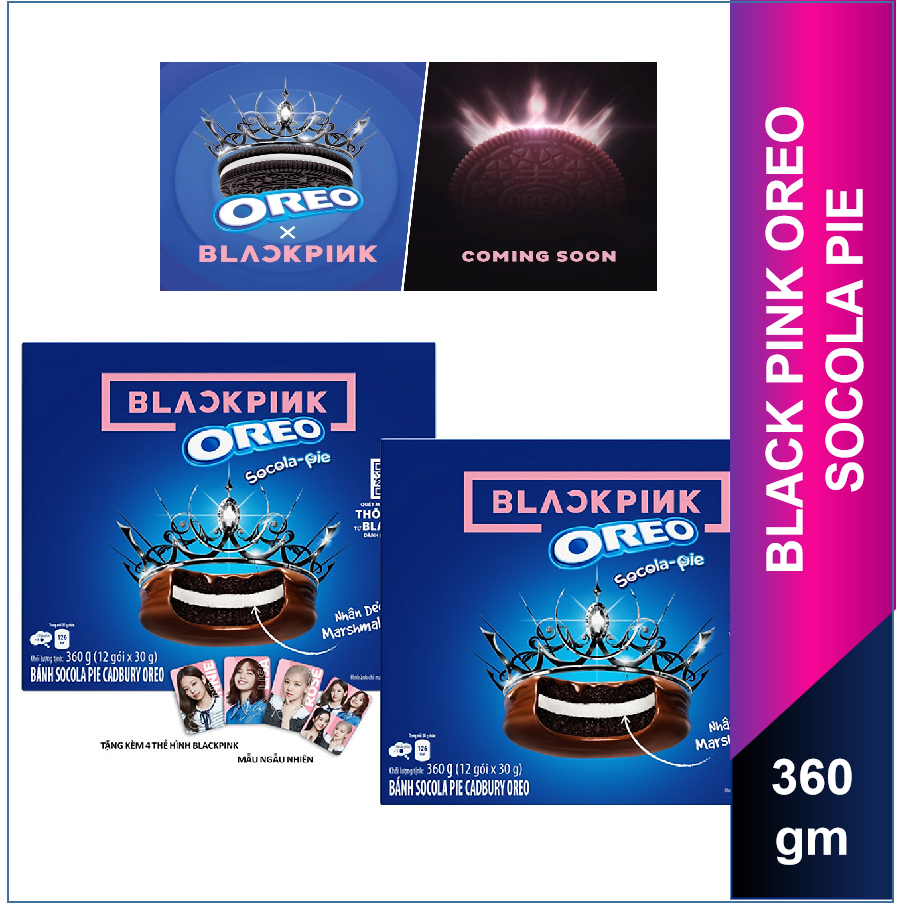Black Pink Oreo Socola pie 180g/ 360g | Shopee Singapore