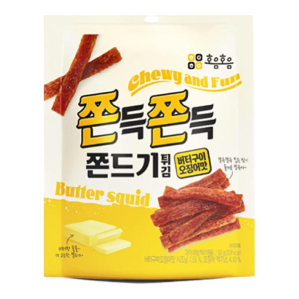 [GS Youus] Chewy And Fun Butter Squid Flavor 50g 쫀득쫀득 쫀드기튀김 버터구이오징어맛 ...