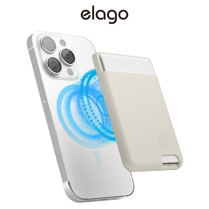 elago Magnetic Wallet Card Holder 2-Cards Compatible with iPhone 16/15 ...
