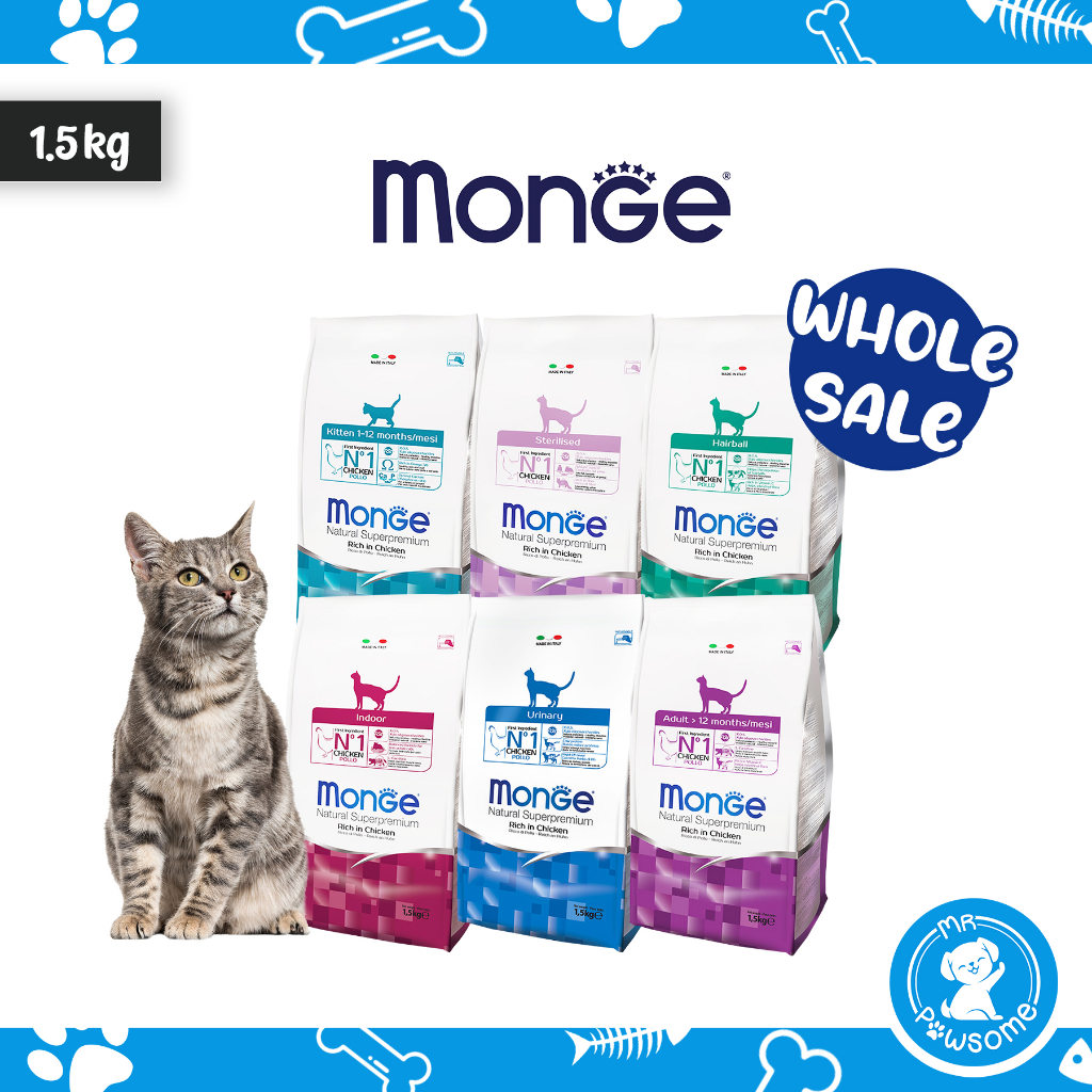 [As low as $25.90] Monge Natural Superpremium Cat Dry Food 1.5kg ...