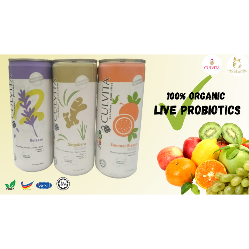 Organic beverage Tin Miracle Probiotic Fruits Juice water 益生菌水果状饮料 ...