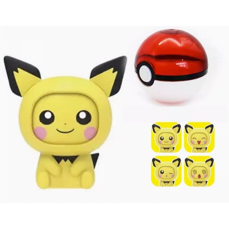 🔥 SG Local Stock 🔥 Pokemon Face-Changing toy Action Pichu Figure ...