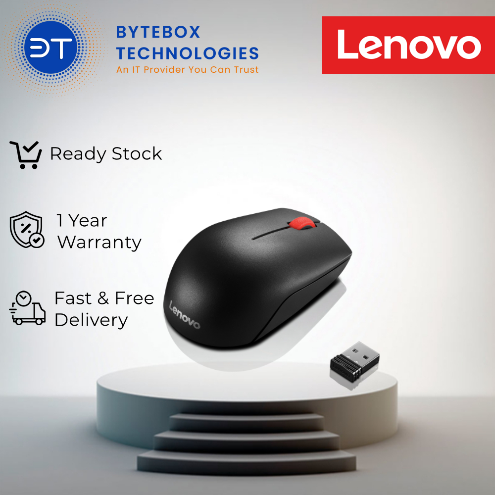 Lenovo Essential Compact Wireless Mouse 4Y50R20864 【Bytebox】 | Shopee ...