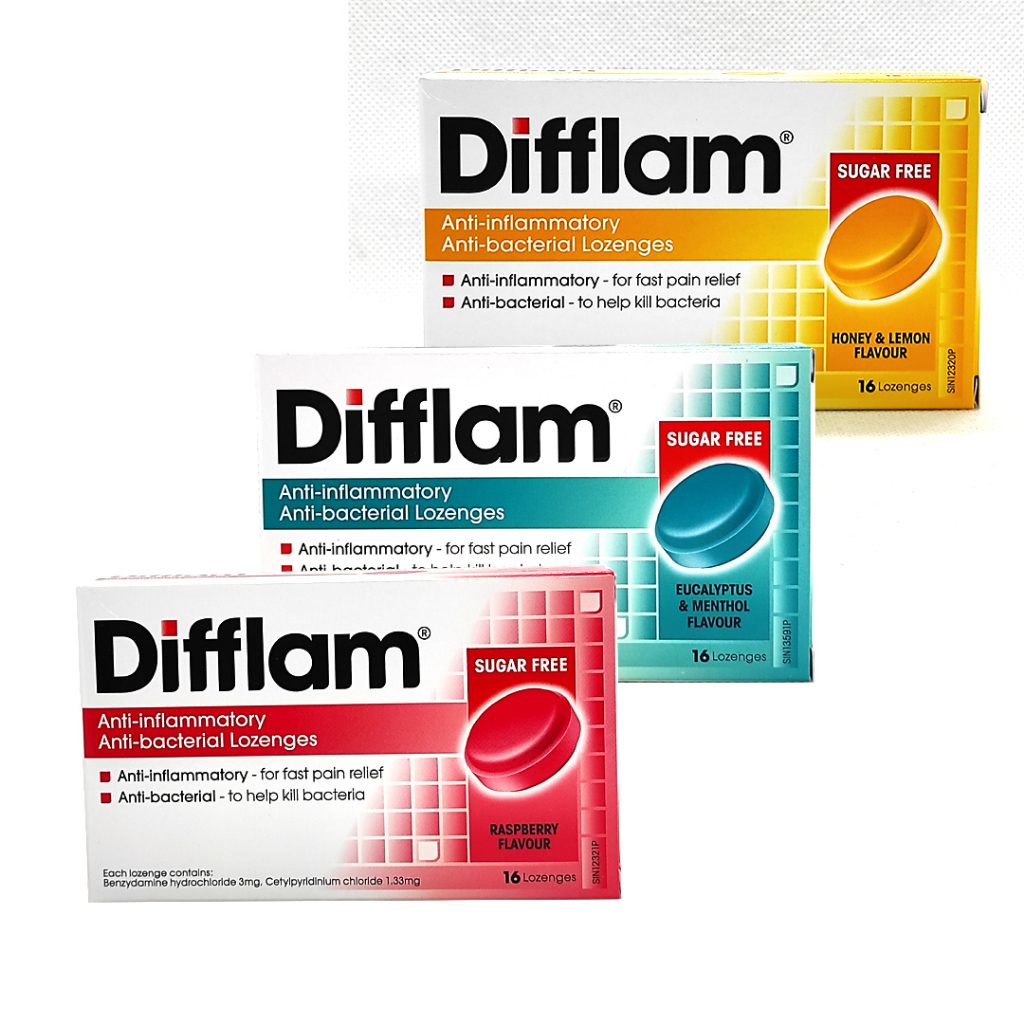 Difflam Sugar-Free Lozenges 16's (Assorted Flavors) | Shopee Singapore