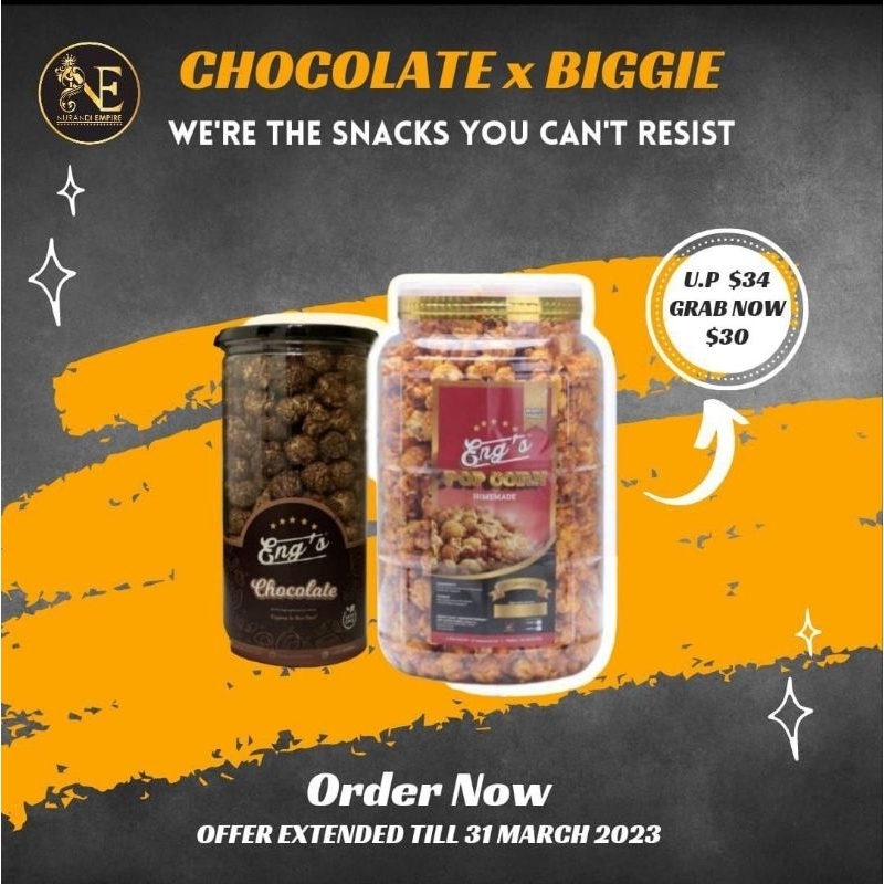 (Instock) Eng's Popcorn Fully-coated Caramel + CHOCOLATE PROMOTION ...