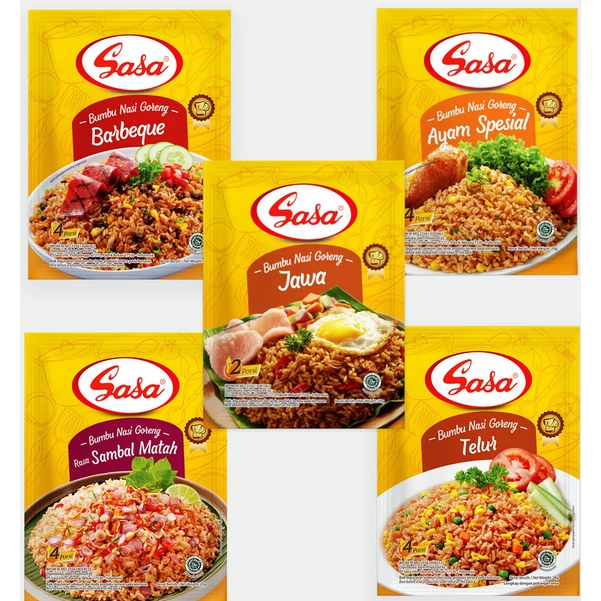 Bundle of 12 SASA Seasoning Mix BBQ Fried Rice / Bumbu Nasi Goreng BBQ ...