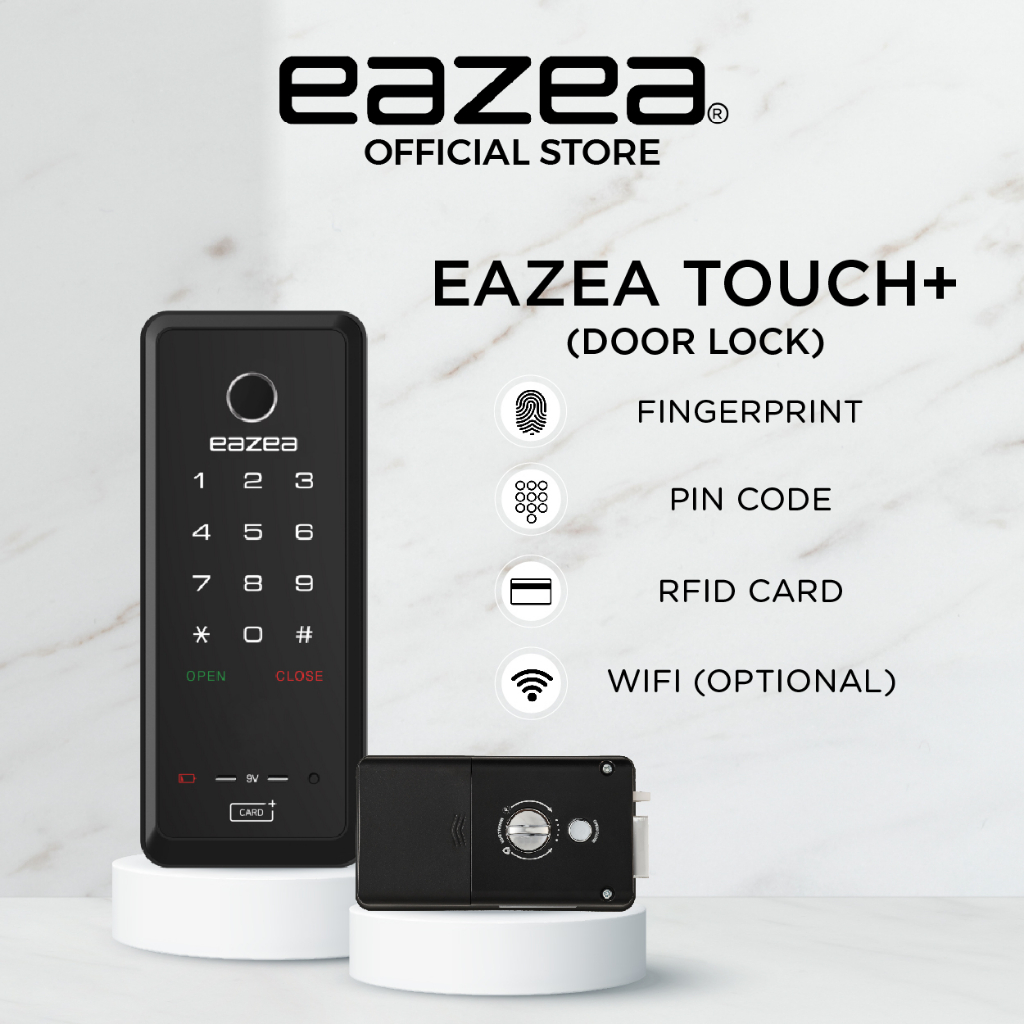 [Best Seller] EAZEA Touch+ Digital Door Lock | 4 IN 1 | PIN Code, RFID ...