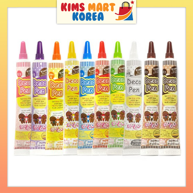 Korean Deco Pen Bakerpan Cake Cookie Decorating Writing Icing Gel ...