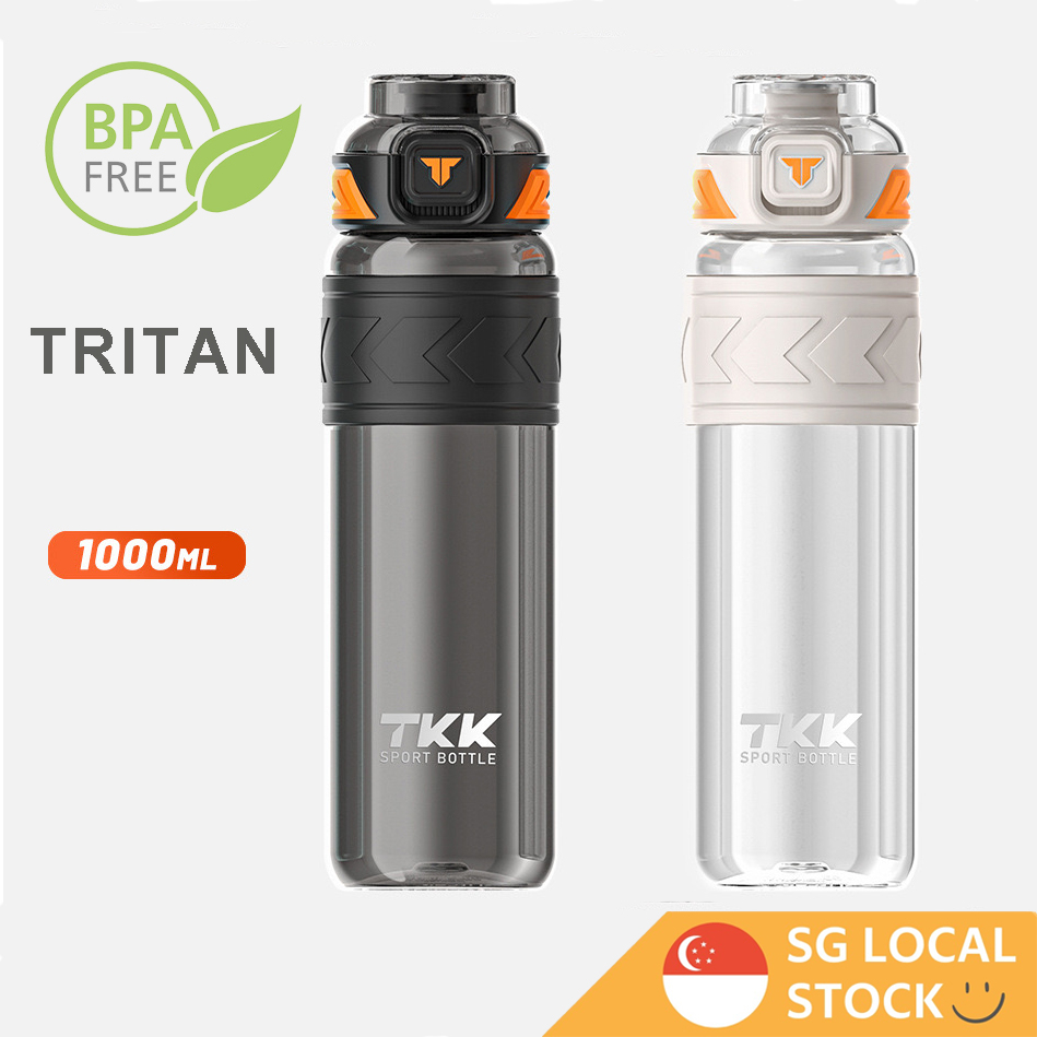 TKK 1L Tritan Water Bottle with BPA Free & Leakproof Fitness Sport 1000ml Water Bottle | Shopee ...