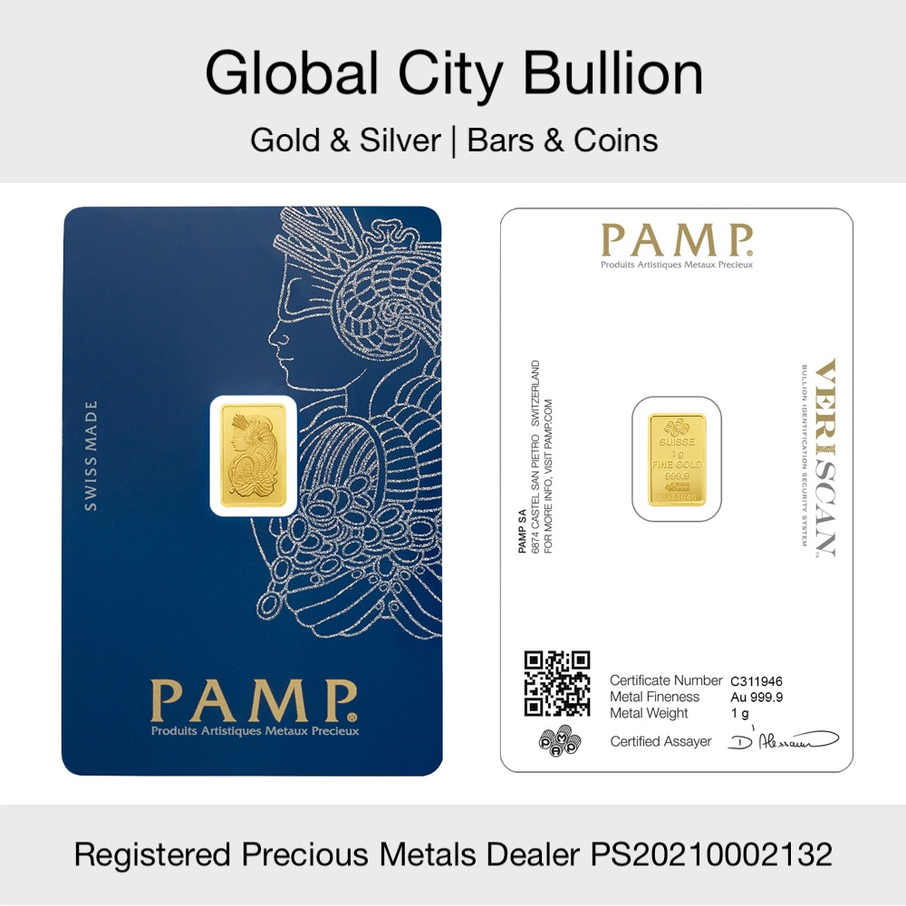 PAMP 1 gram Gold Bar - Fortuna Design | Shopee Singapore