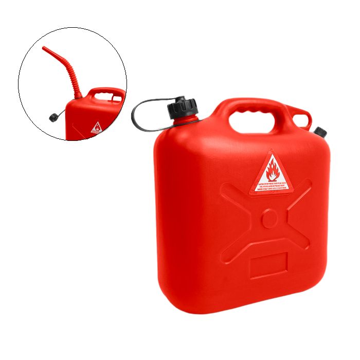 5L/ 10L/ 20L Oil Tank Gasoline Diesel Cans Mount Motorcycle Spare Fuel Tank Jerry Cans Plastic ...