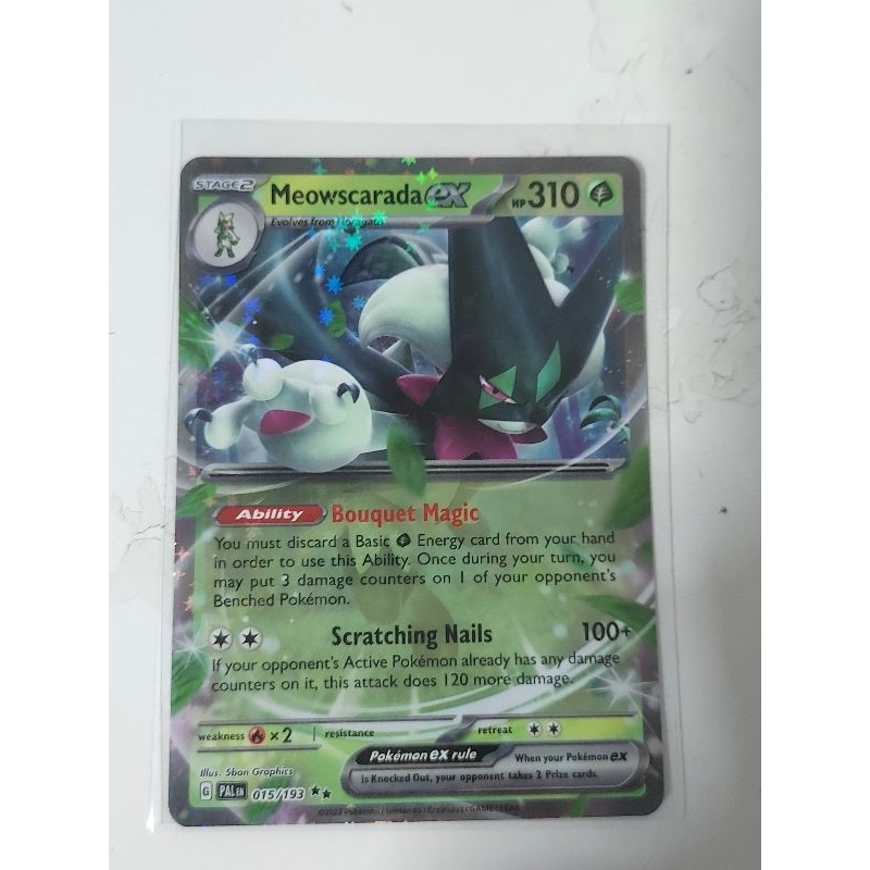 Pokemon meowscarada ex paldea evolved card | Shopee Singapore