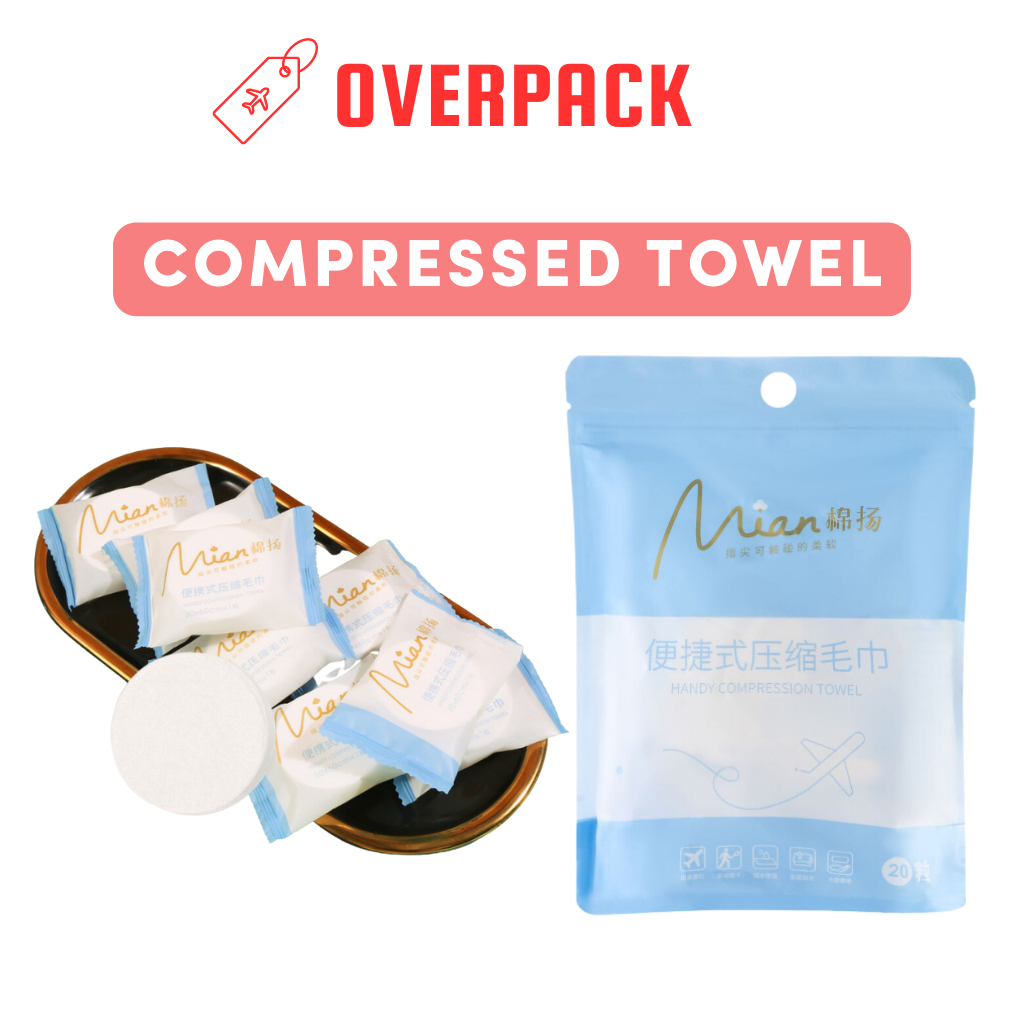 100% Soft Cotton Compressed Hand Towel | Disposable Towel | Shrinked ...