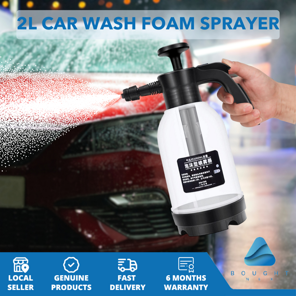 Efficient Car Care 2L Foam Sprayer - High Pressure, Hand Pump, Snow ...