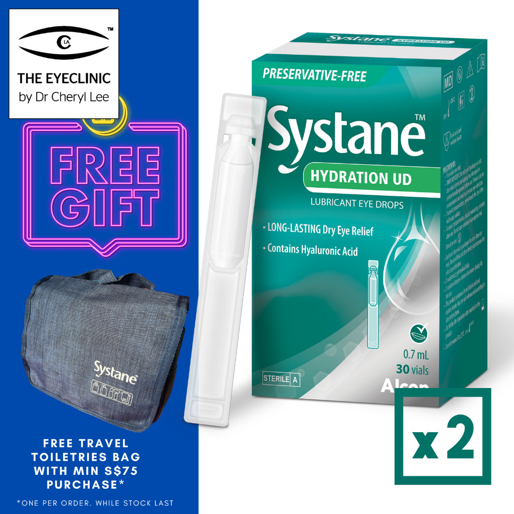 [Bundle of 2 Boxes] Systane Lubricant Eye Drops 30 x 0.7ml vials ( Dry ...