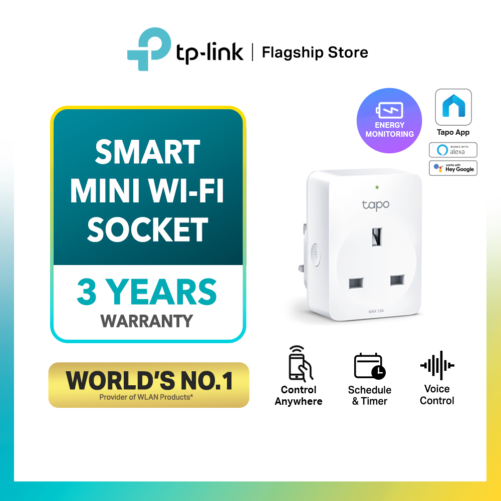 TP-Link Energy Monitoring Smart Wi-Fi Mini Plug Tapo P110 (Works with ...