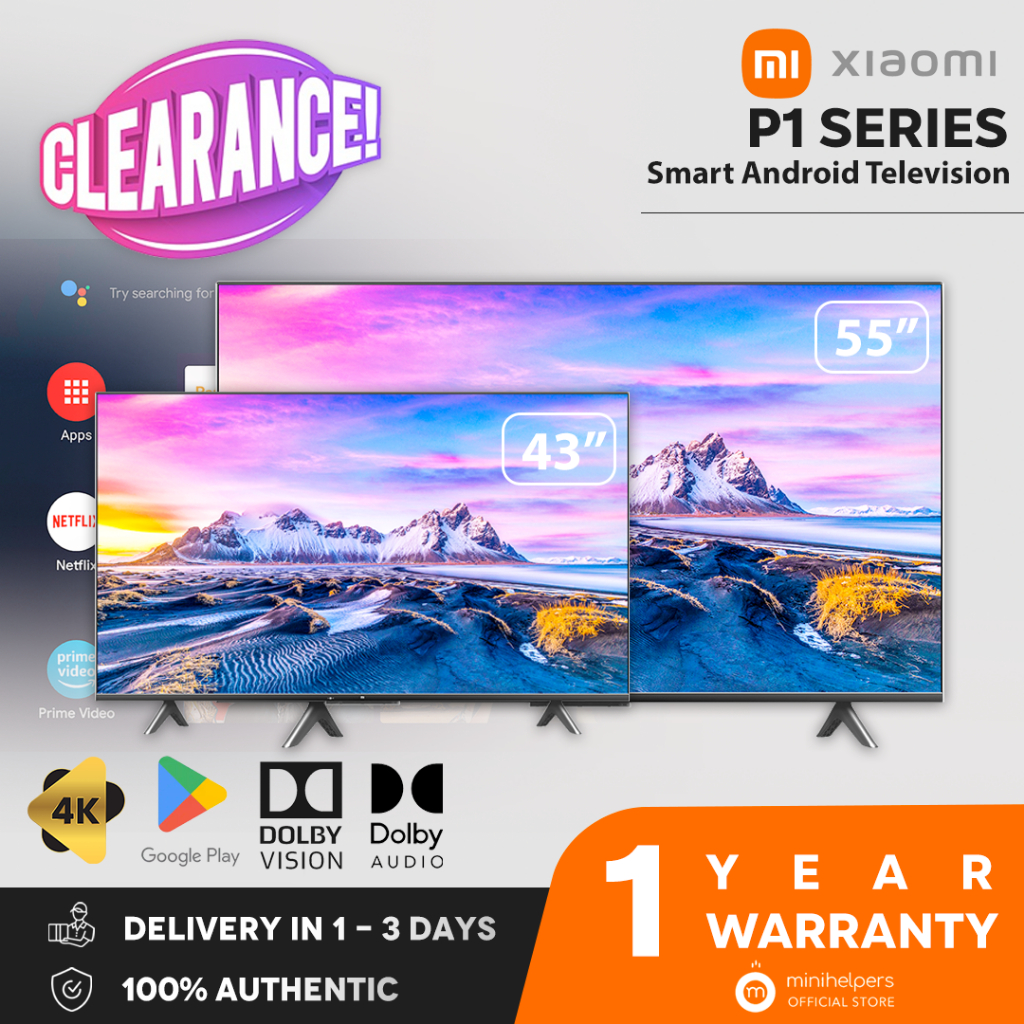 Clearance Sale! Xiaomi Mi TV 43" / 55" 4K Smart LED Android TV Netflix ...