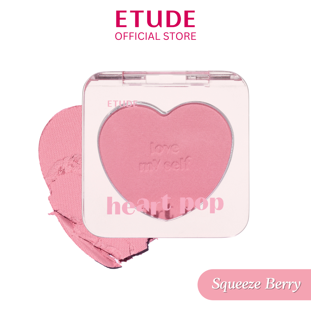 ETUDE Heart Pop Blusher (Natural Light Blush, Clear Soft Color Payoff ...