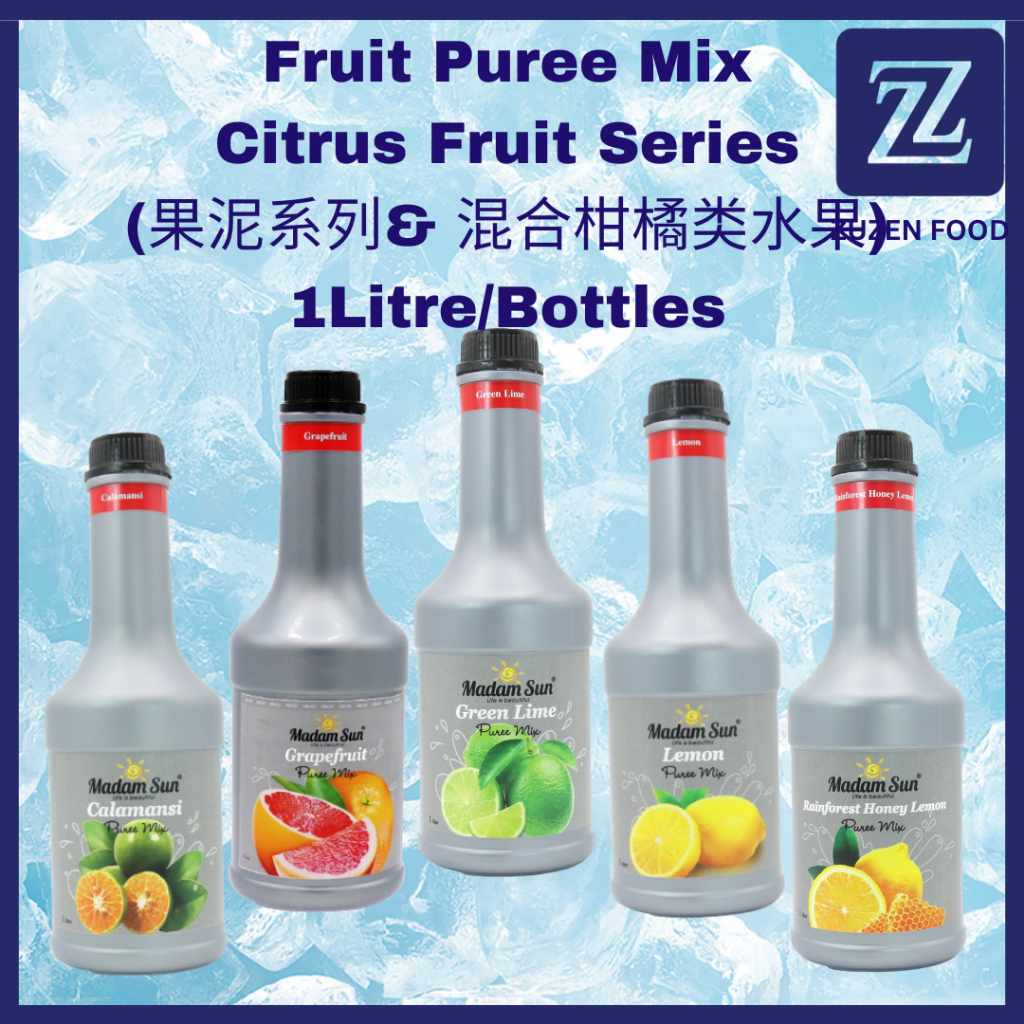 【Zuzen Food】MADAM SUN Fruit Concentrate Citrus Fruit Series (1Litre ...