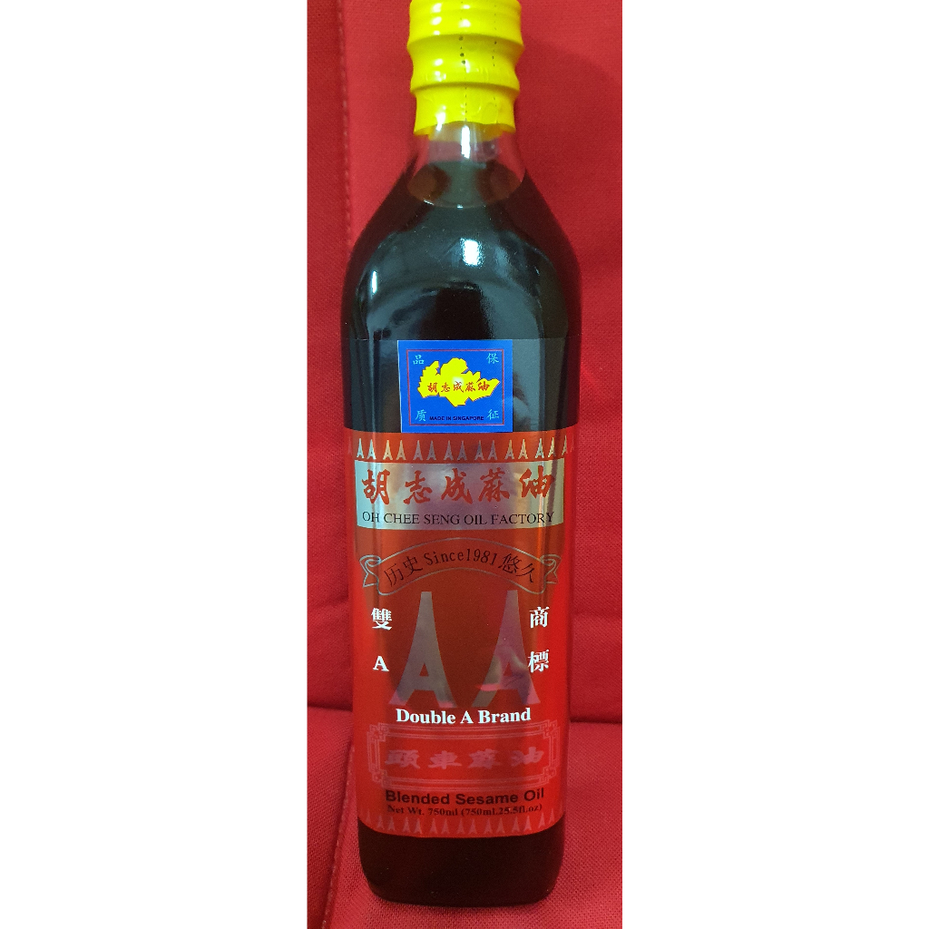 OH CHEE SENG PREMIUM Blended Sesame Oil 胡志成 750ML | Shopee Singapore