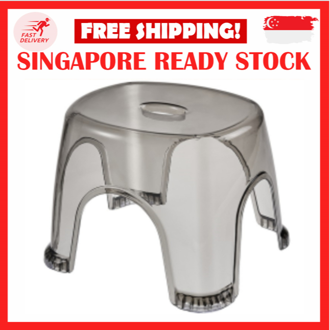 Non Slip Translucent Stool Kids Seat Small Round Plastic Stools ...