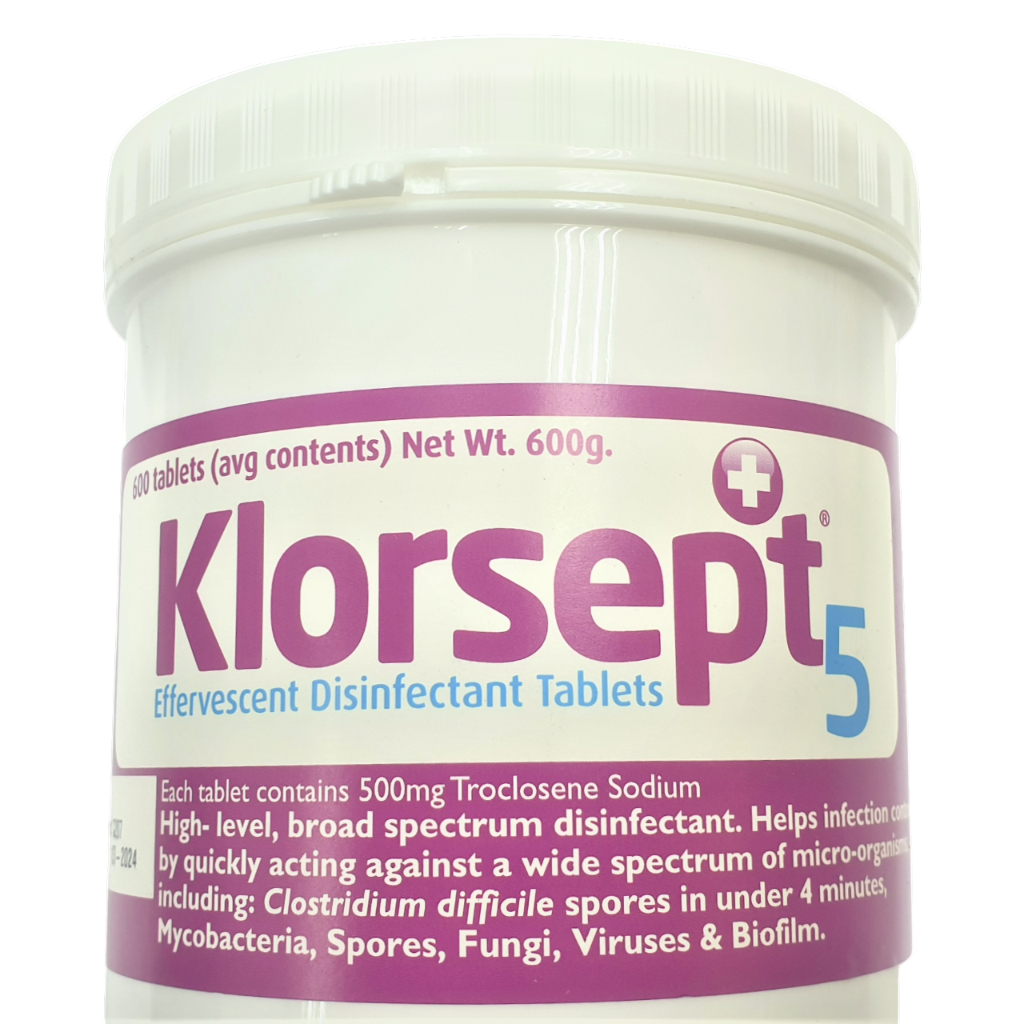 Klorsept® 5 - Effervescent Disinfectant Tablets (500mg NaDCC) (LOT ...