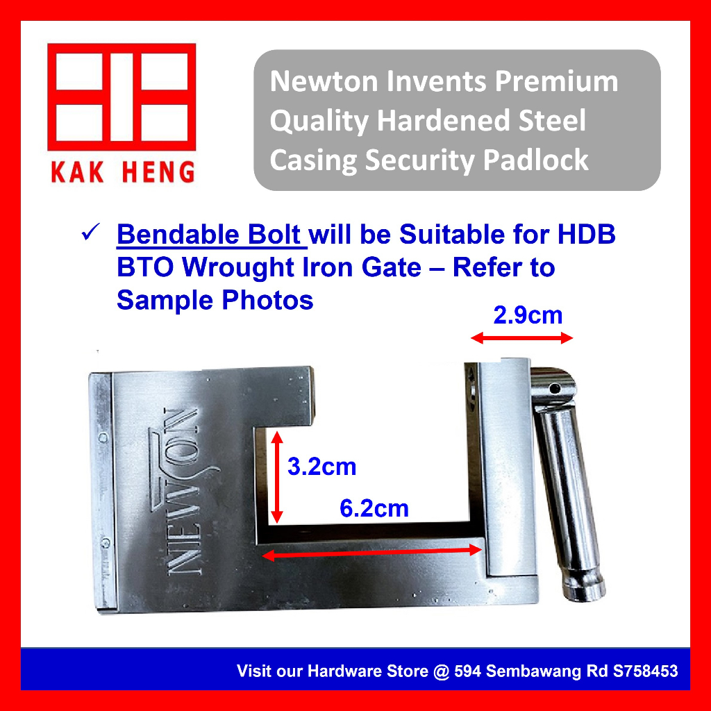 Newton Invents High Quality Hardened Steel Casing Door Pad Lock ...