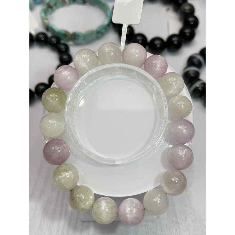 [SG LOCAL READY STOCK] Kunzite + Hiddenite Bracelet 12mm+ | Crystal ...