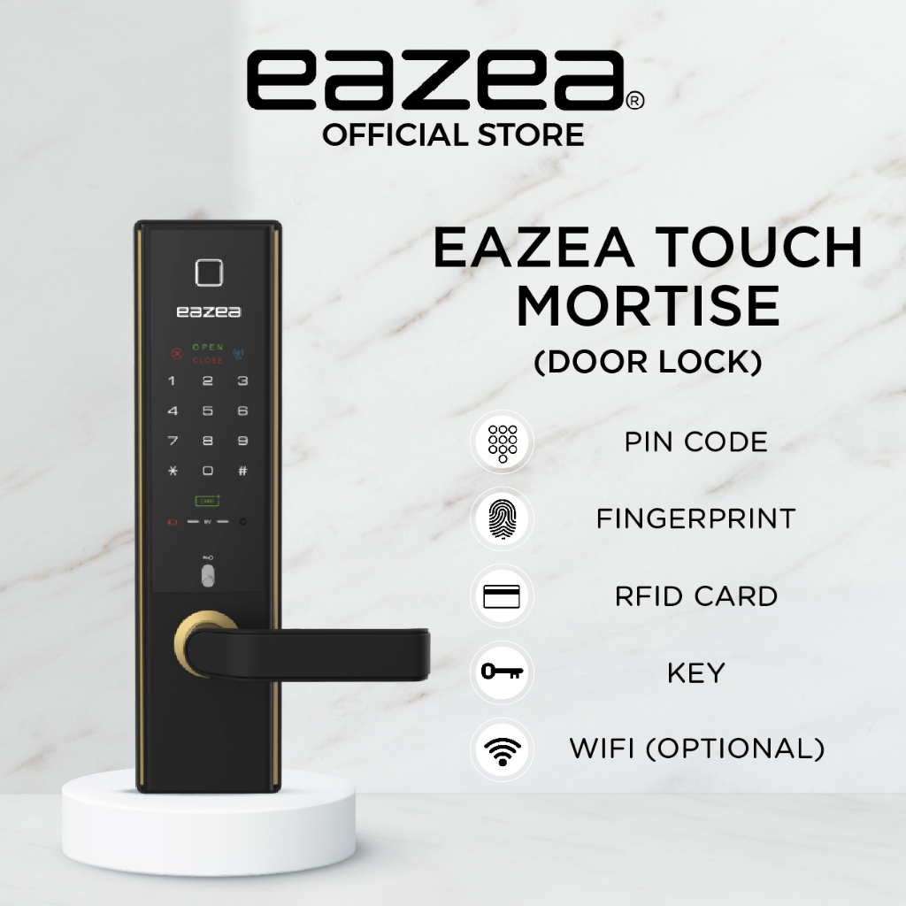 EAZEA Touch Mortise Digital Door Lock | 5 IN 1 | PIN Code, RFID Access ...