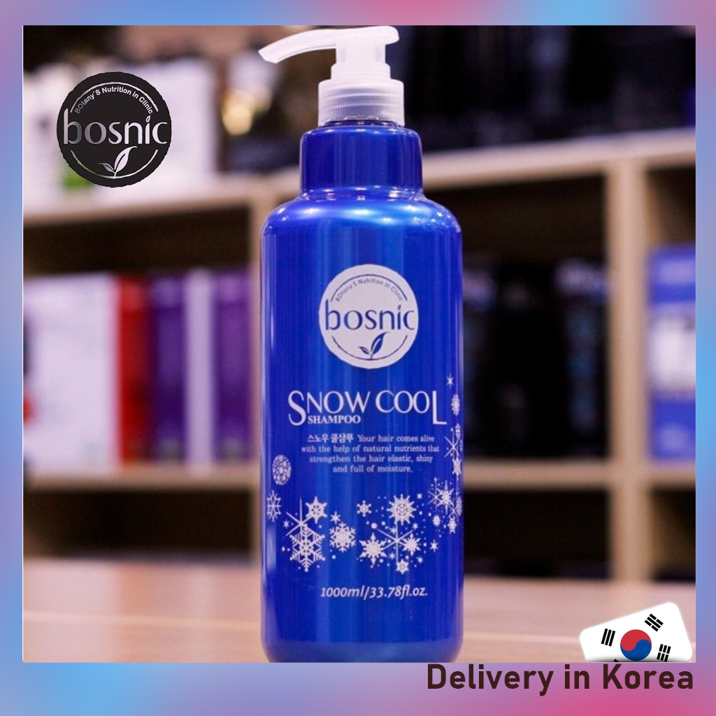 [ Bosnic ] Snow Cool Shampoo 1000ml _Korean Best Cosmetic | Shopee ...