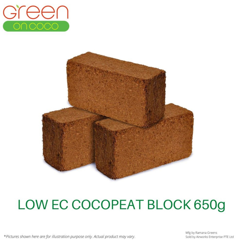 GreenOnCoco - Cocopeat Block 650g | Best for Fruits and vegetables | 80 ...