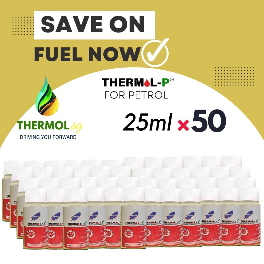 Thermol-P Petrol Catalyst [Pack 25ml x50 Bottles] For Gasoline Petrol ...