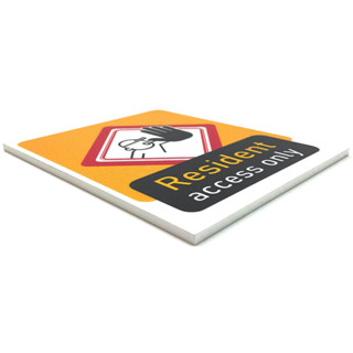 Resident access only SIGNAGE ( 80mm x 100mm ) | Shopee Singapore