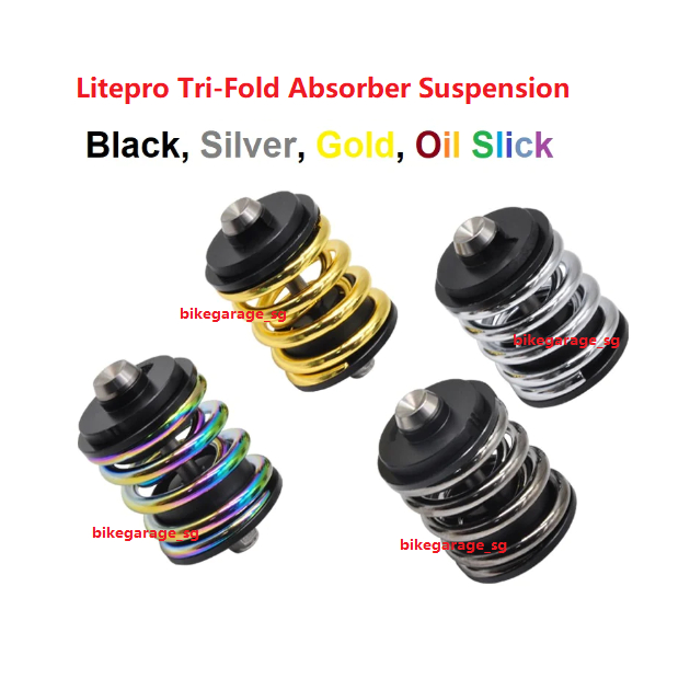 [SG SELLER] LP Litepro Folding Bike Spring Suspension Rear Shock ...