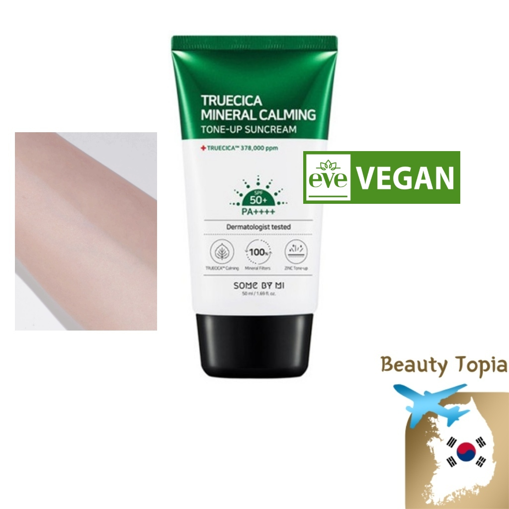 SOME BY MI Truecica Mineral Calming Tone up Sunscreen SPF50+ PA ...